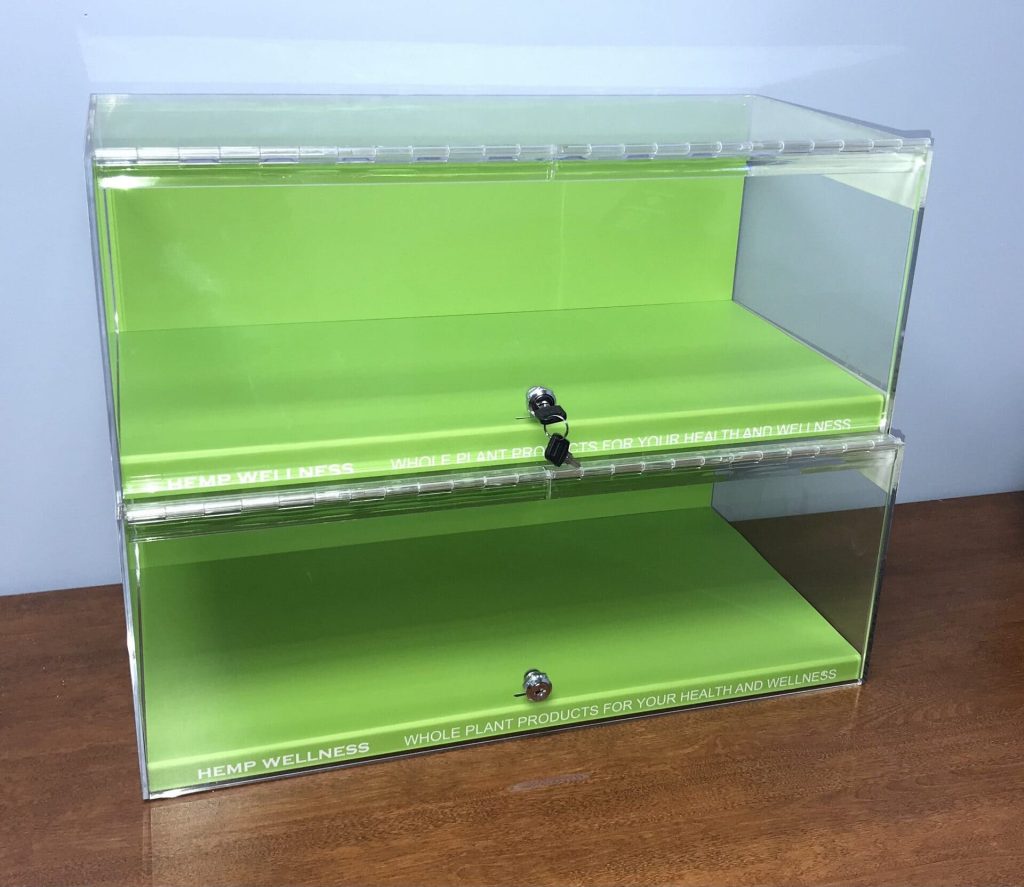 Acrylic 24" Lock Box-2 Tier – AMC