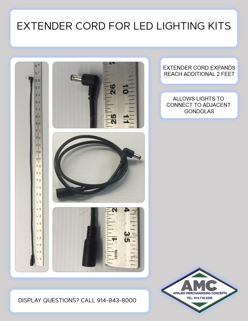 LED Lighting: Extender Cord For LED Lighting Kits – AMC